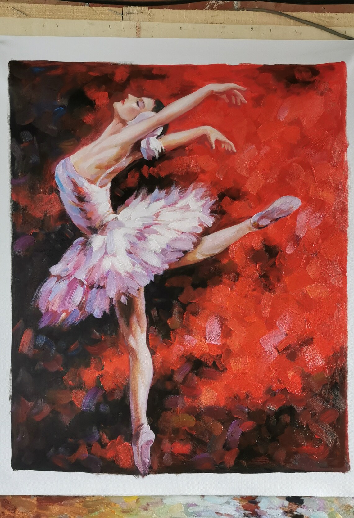 Hand Painted Impressionist Ballet Dancer Painting on Canvas - Etsy