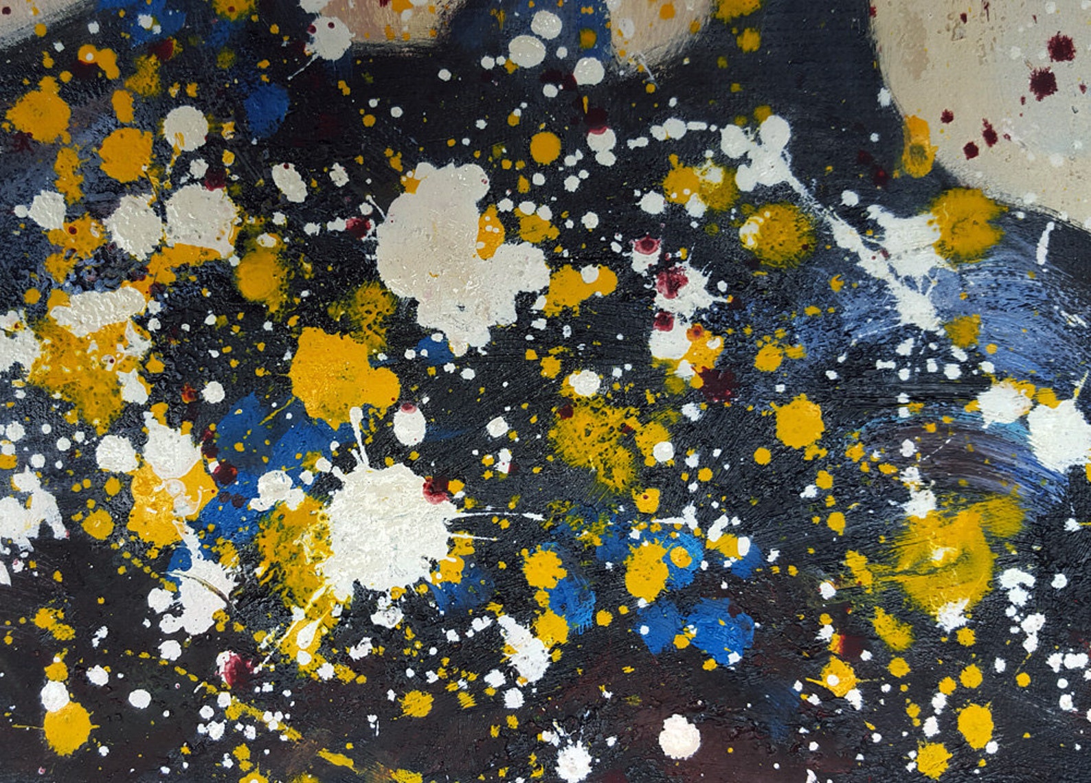 Hand Painted Abstract Deer Painting On Canvas ARTIST | Etsy