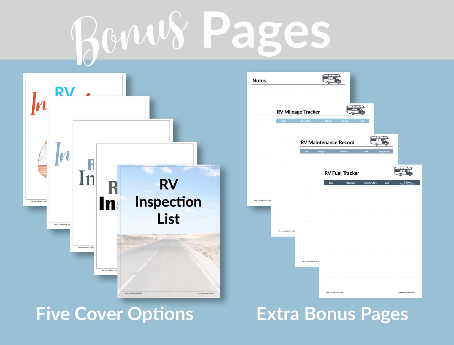 RV Printable Inspection Checklists | RV Planning | RV Purchase List ...