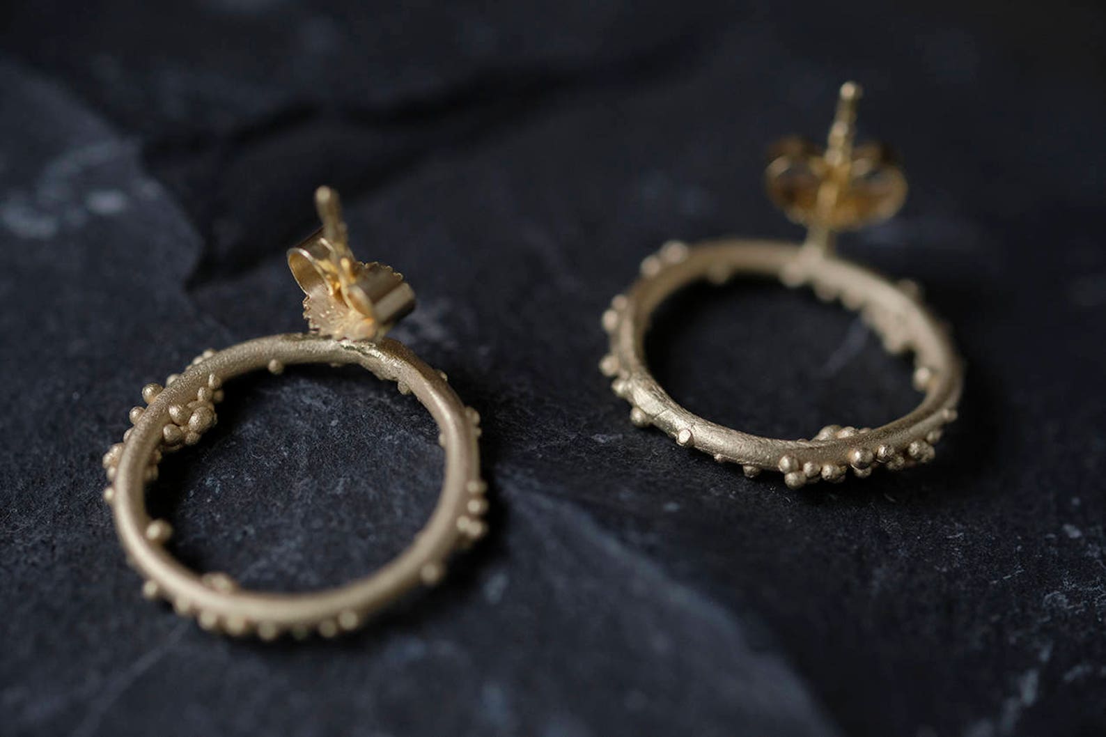 Coral Earrings, Circle Studs Gold, Studs Coral, Coral Studs, Dot Studs ...
