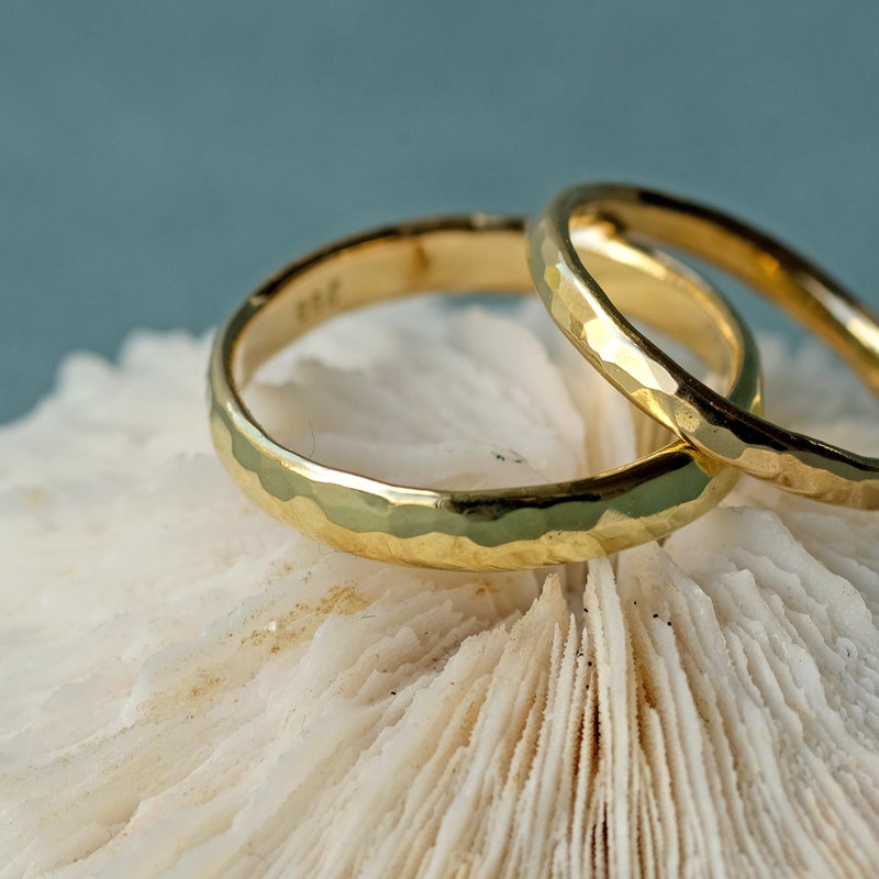 14k Gold Ring Set - Etsy