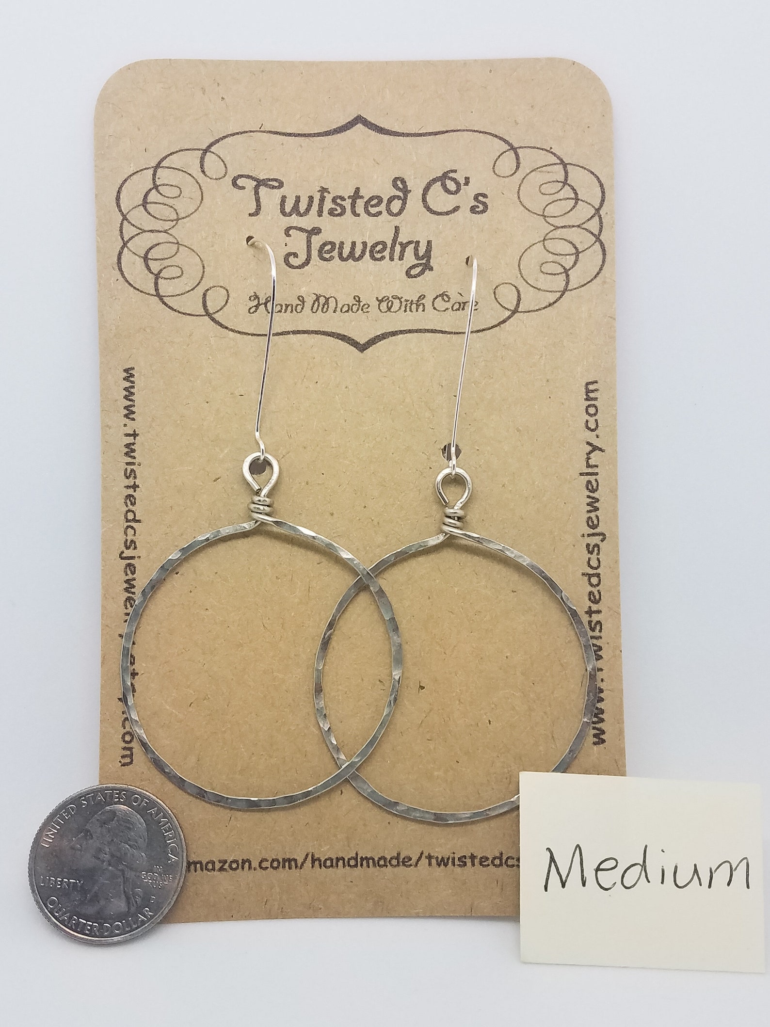 Silver Tone Round Hammered Wrapped Hoops in 6 Sizes - Etsy