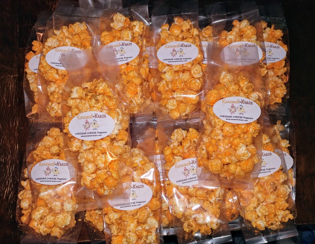 20 CHEDDAR CHEESE Popcorn Bags!!! (2 Oz) - Etsy