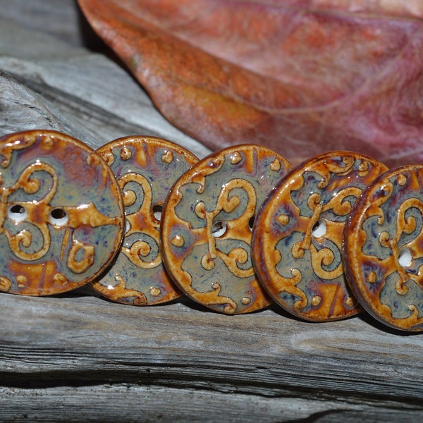 Stoneware Buttons - Etsy