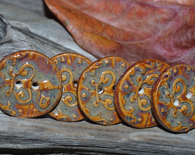 Secret Passage - Handmade Stoneware Button Set - Etsy