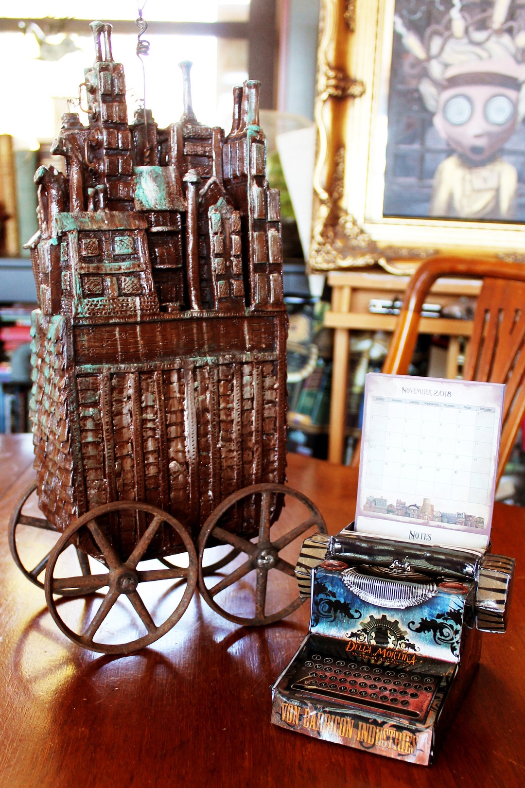 Steampunk Typewriter Calendar - Kit for a Paper Craft Calendar in a ...