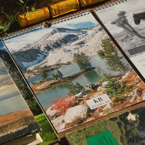 Large Western Calendar - Etsy