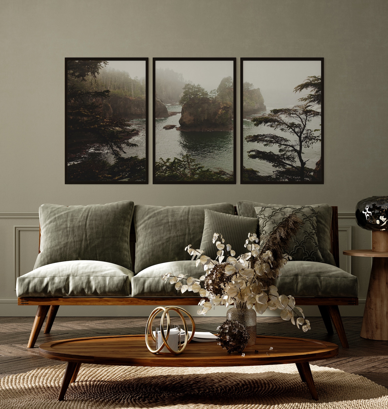 3 Piece Pacific Northwest Coastal Wall Art PNW Home Decor Housewarming ...