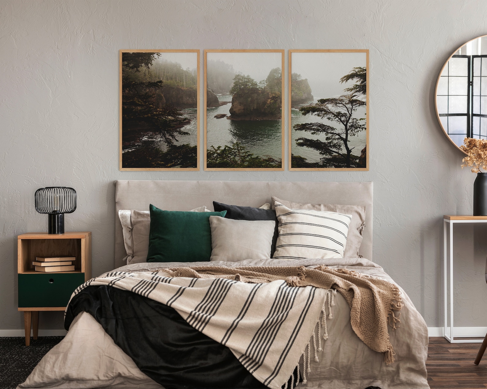 3 Piece Pacific Northwest Coastal Wall Art PNW Home Decor Housewarming ...