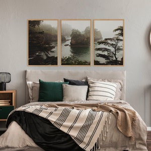 3 Piece Pacific Northwest Coastal Wall Art PNW Home Decor Housewarming ...