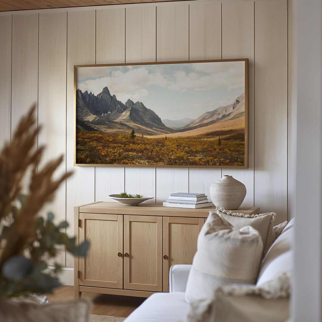 Samsung Frame TV Art Mountain Digital Download Western Decor Yukon ...