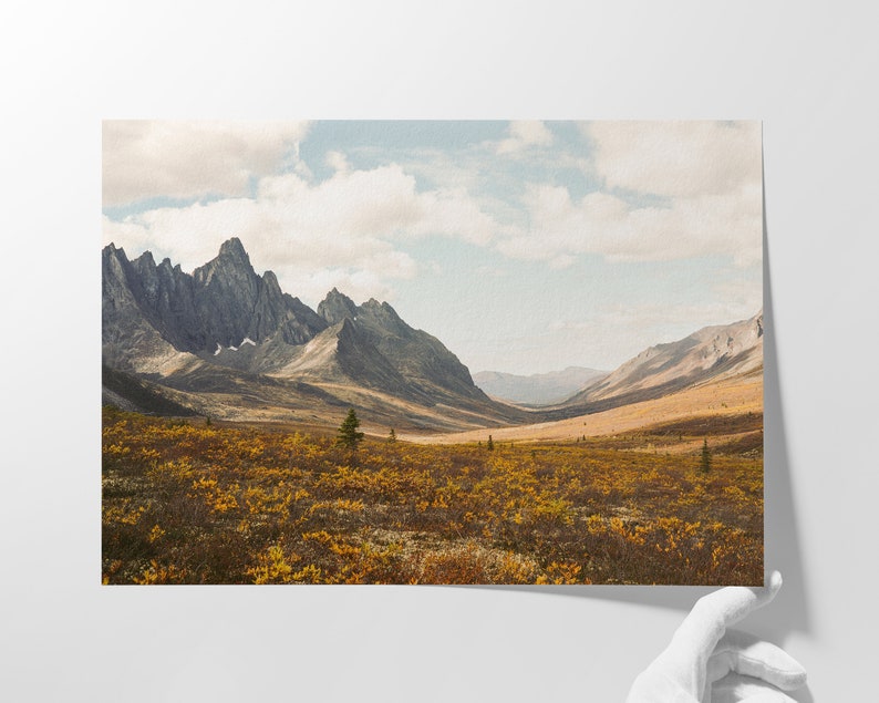 Mountain Wall Art - Western Decor, Yukon Poster, Autumn Fall Canadian ...