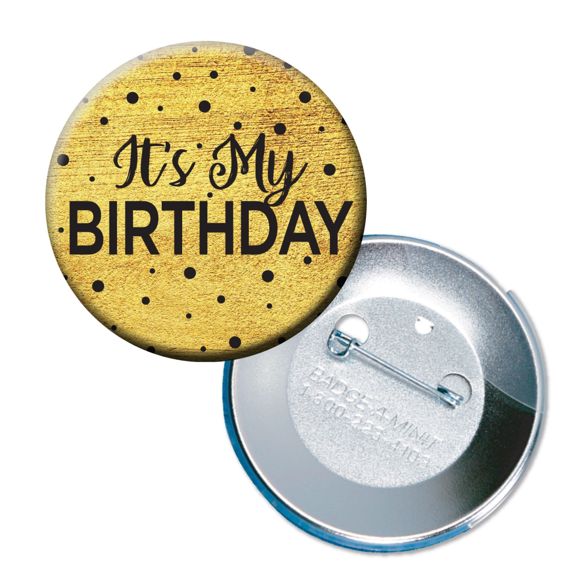 Birthday Buttons Birthday Party Squad 2 1/4 Pin-back Buttons Pins ...