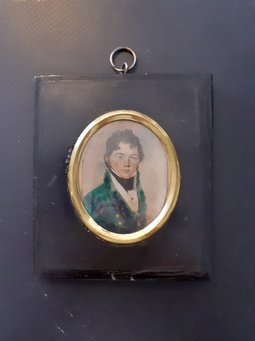 Regency Period Original Water Colour Miniature Portrait of a Gentleman ...