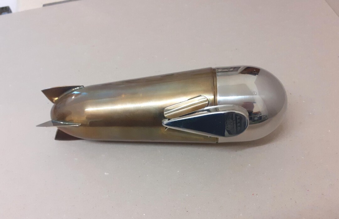 1920s DGRM Zeppelin Chrome Plated Original Cocktail Shaker 9 Inches ...