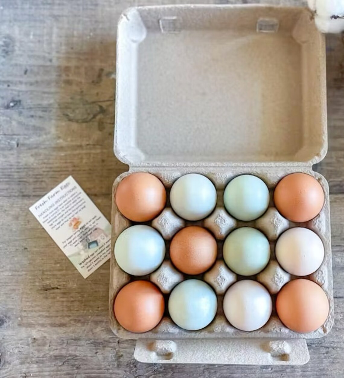 Egg Carton Vintage Style Holds 12 Eggs Set of 5 - Etsy