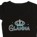 Women's Rhinestone Fitted Shirt " Glamma With Crown " Choose Accent ...