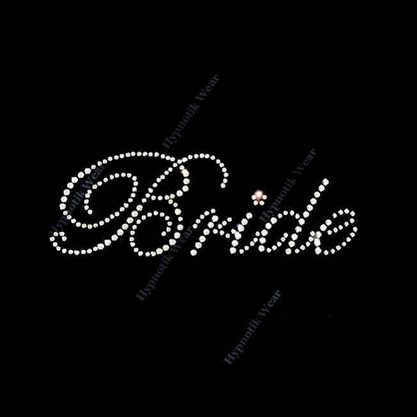 Rhinestone Bride Iron On Etsy