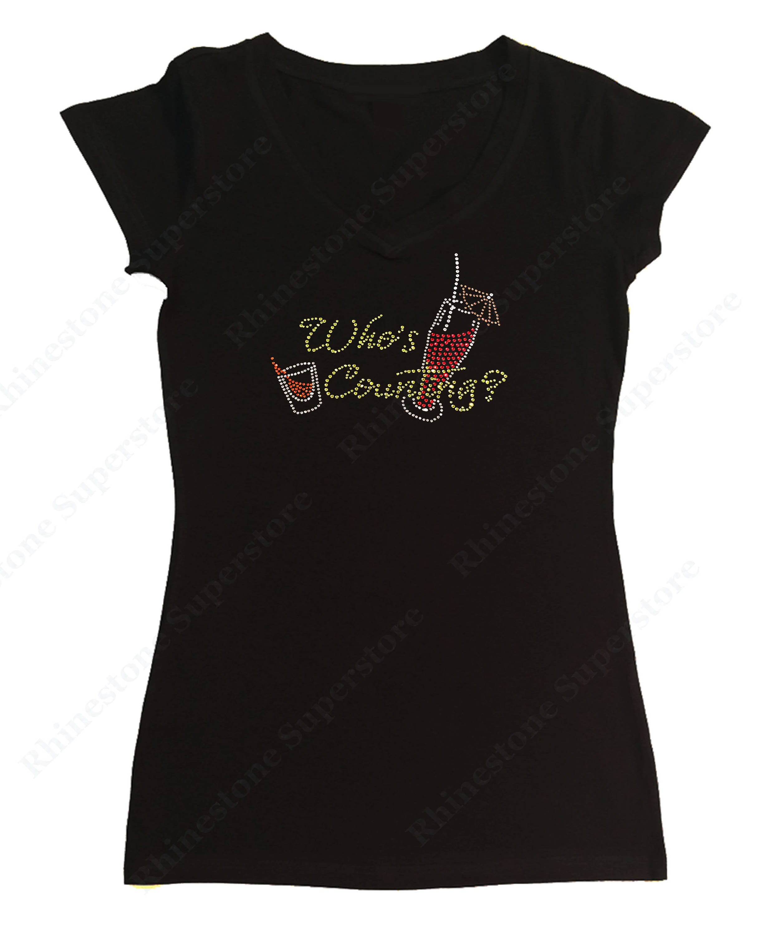 Women's Rhinestone Fitted Tight Snug Shirt | Etsy