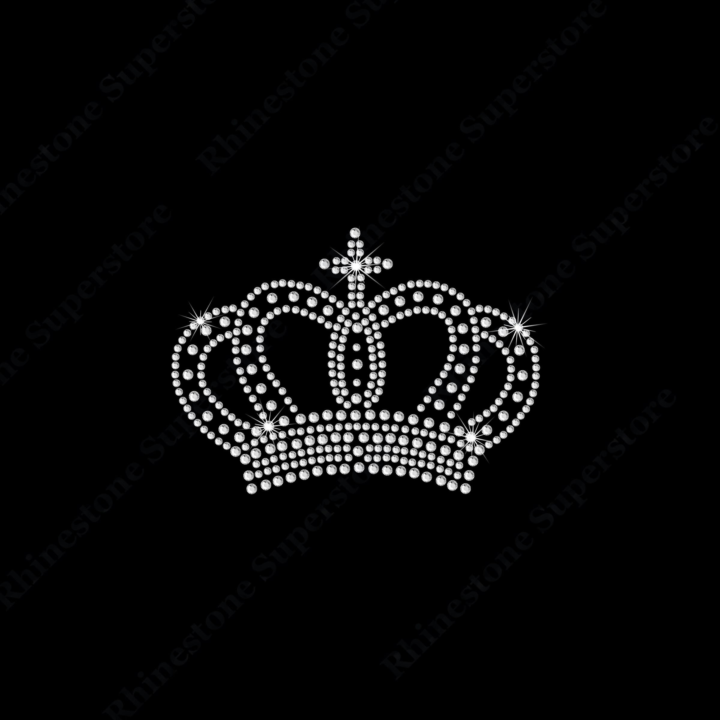 Rhinestone Transfer crystal Crown DIY Bling Iron - Etsy