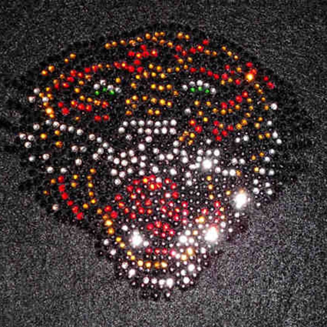 Rhinestone Heat Transfer " Tiger Face " Hotfix, Iron on SM - Etsy