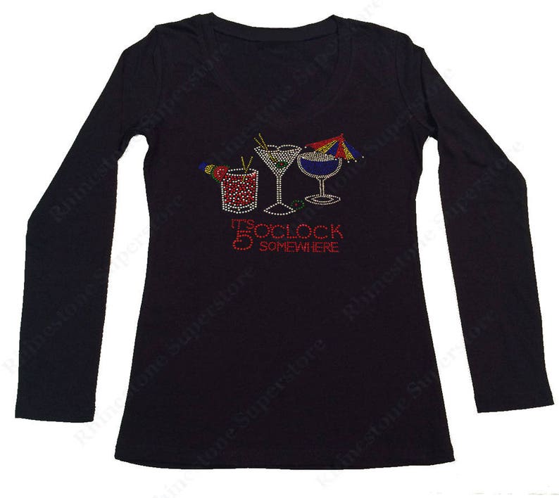 Women's Rhinestone Fitted Tight Snug Shirt | Etsy