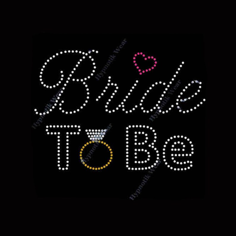 Rhinestone Transfer Bride To Be Wedding Hotfix Etsy