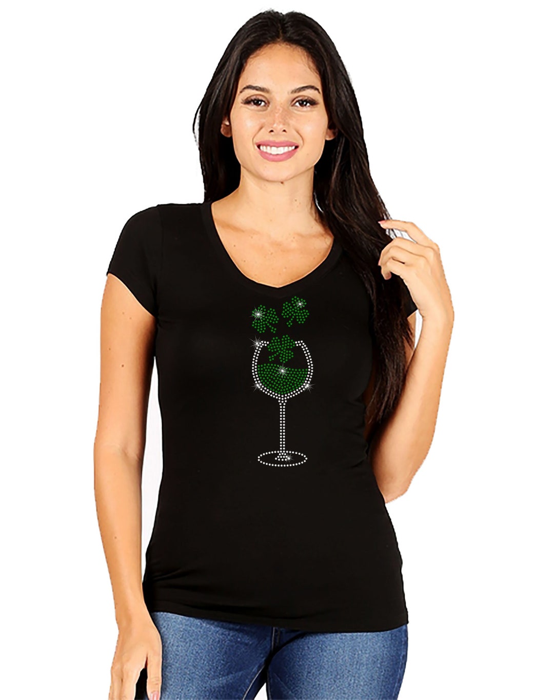Rhinestone St. Patrick's Day Women's Fitted or Unisex Shirt With ...