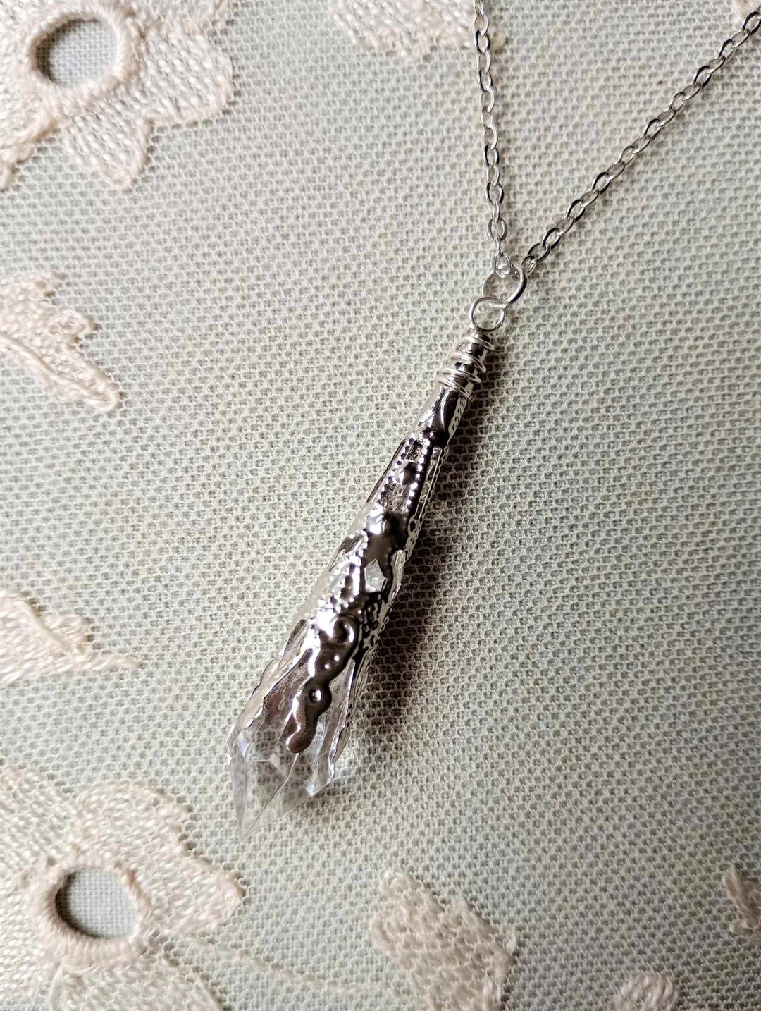 Roaring 20s Pendulum Pendant, Gatsby Vintage Art Deco Style Jewellery ...