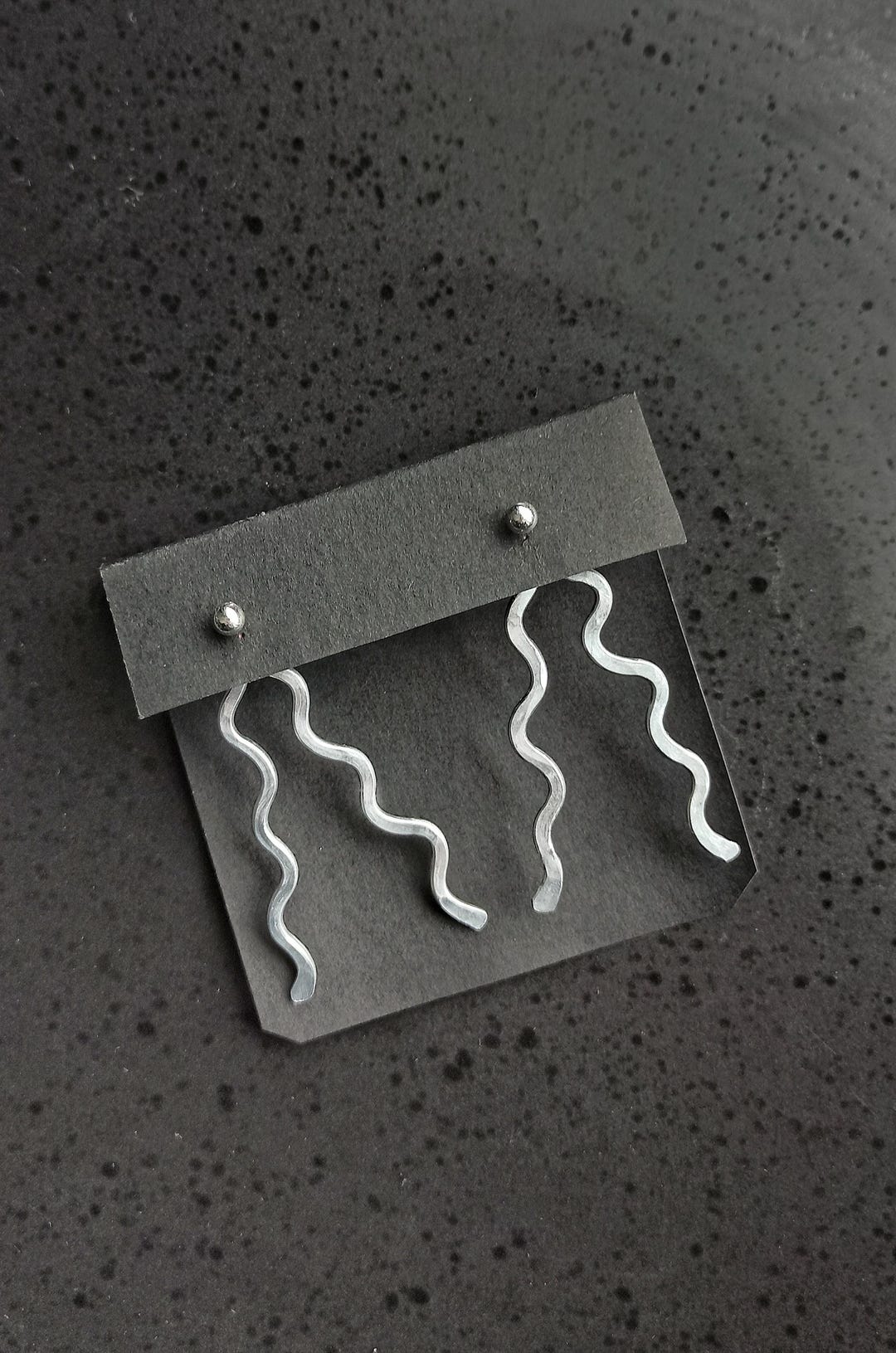 Scalloped Drop Earrings, Long Squiggly Earrings, Earring Jackets, Ear ...