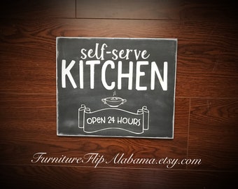 Self serve sign | Etsy