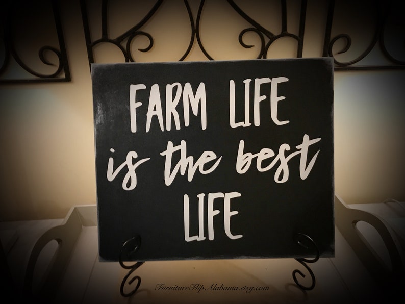 Farm life is the best life farm sign farm sign chicken sign | Etsy