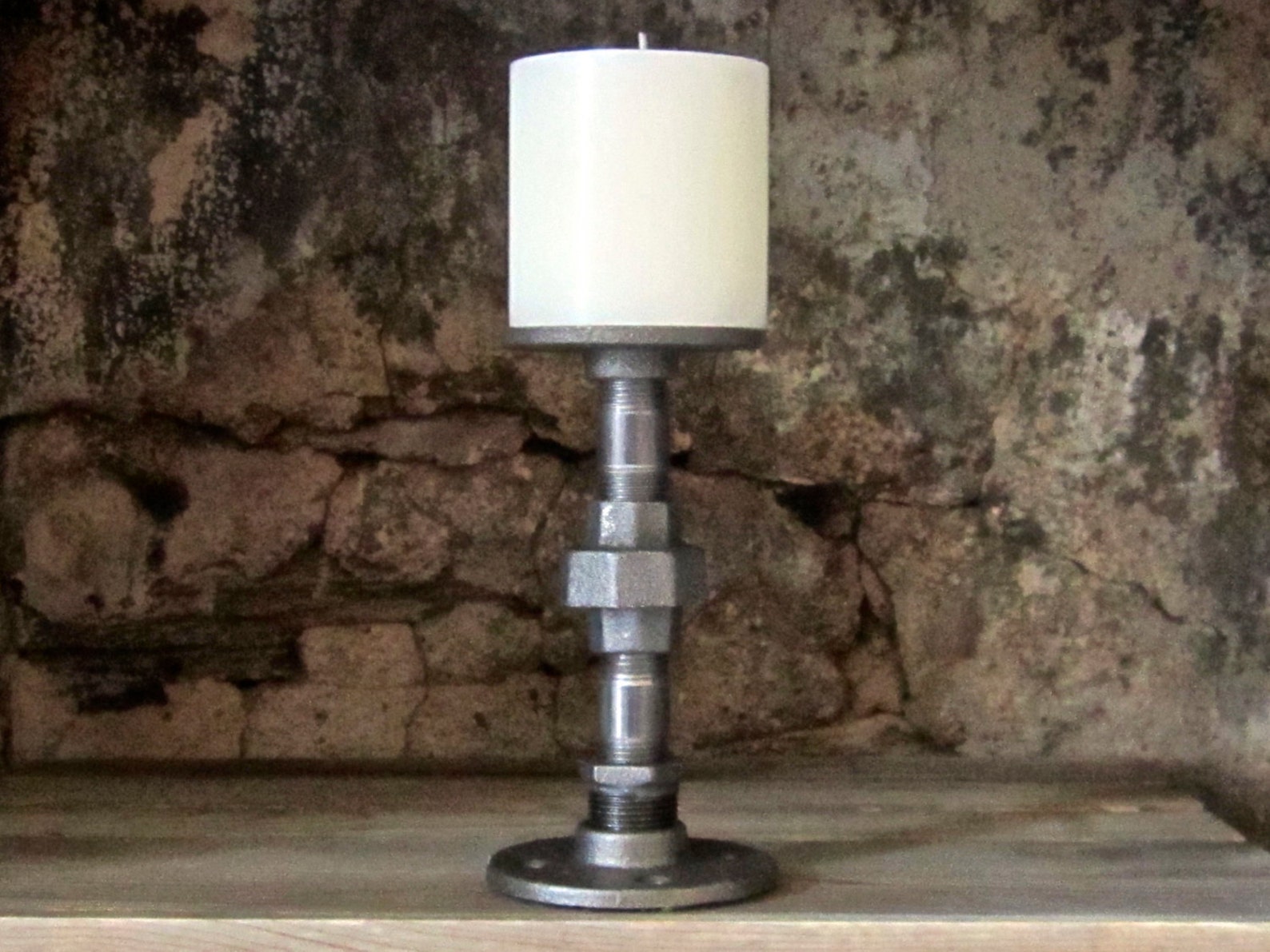 Industrial Pipe Candle Holder Large - Etsy
