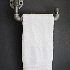 Industrial Pipe Hand Towel Bar - Etsy
