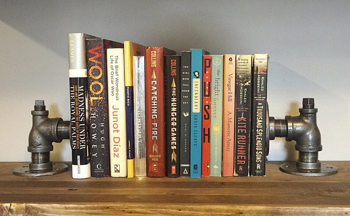 Industrial Pipe Bookend - Etsy