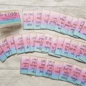 Box of Positivity Gift - Affirmation Card - Positive Affirmation Cards ...
