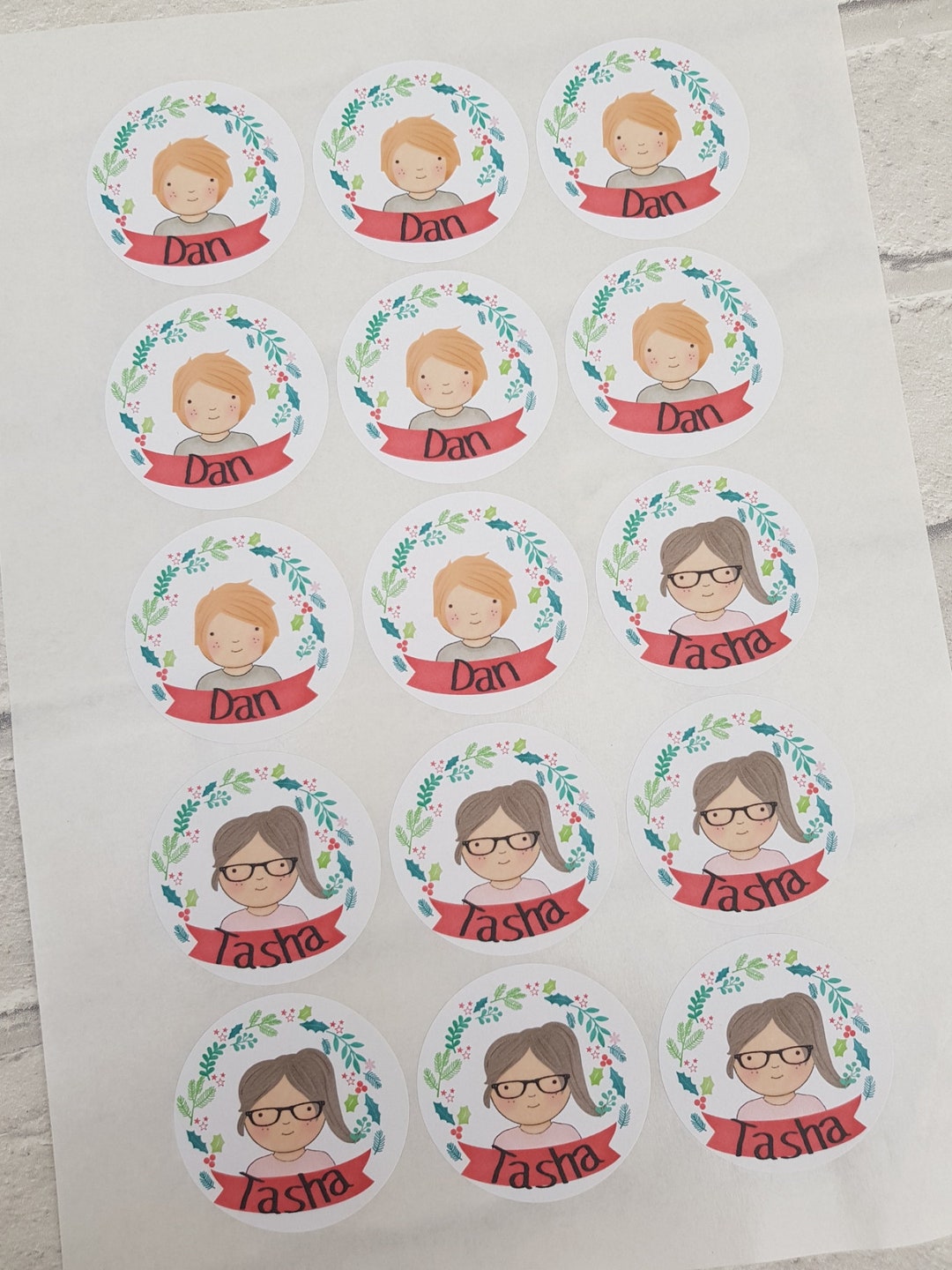 Christmas Personalised Present Stickers - Personalised Gift Tags ...