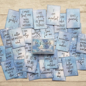 Box of Positivity Gift - Affirmation Card - Positive Affirmation Cards ...