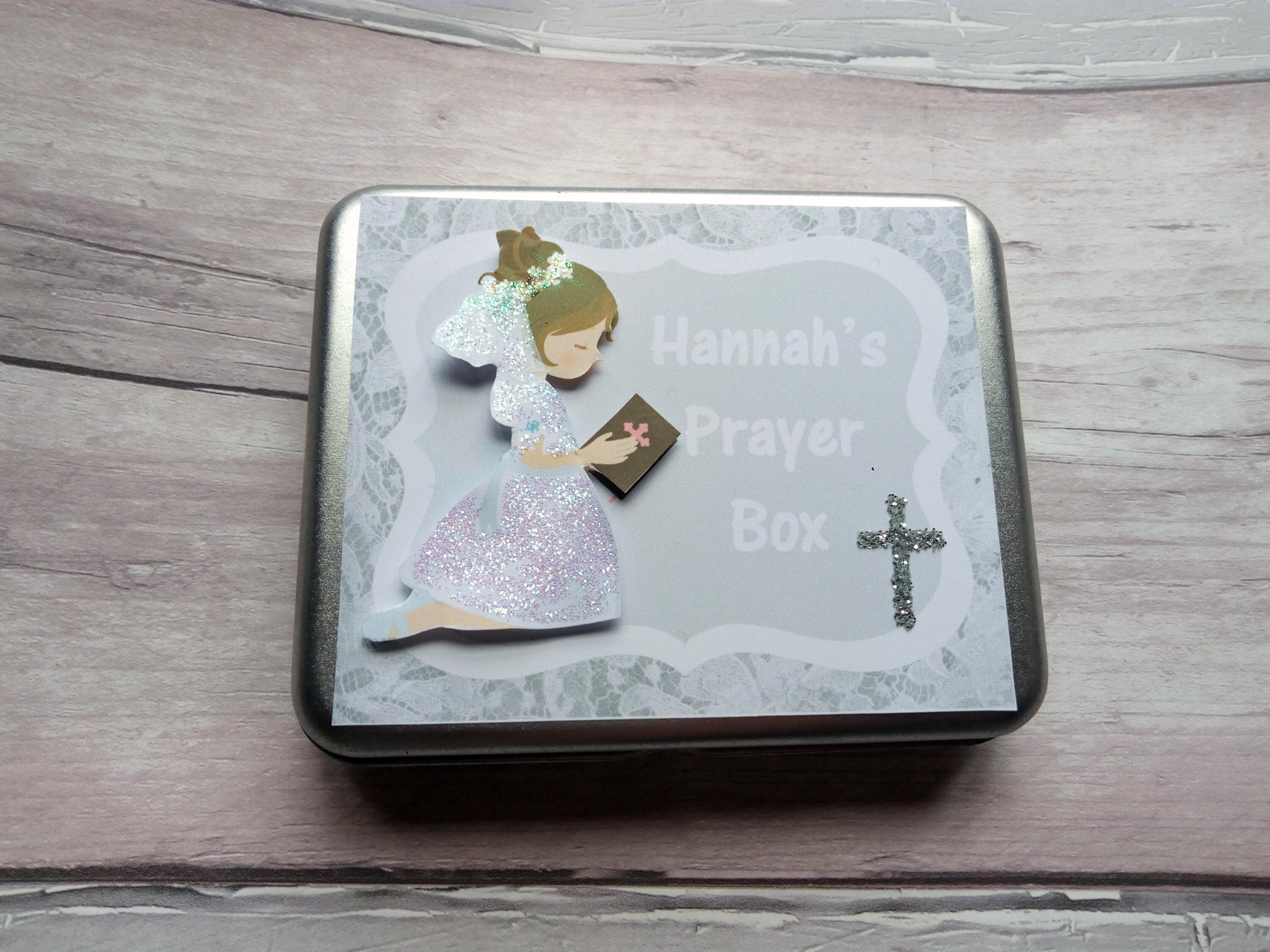 Prayer Tin Prayer Box Personalised Prayer Tin Communion - Etsy UK