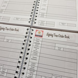 Order Book - Spiral Bound Order Book - Custom Order Book - Small ...