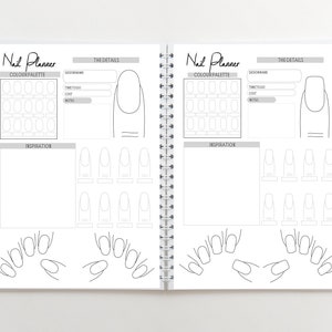Nail Art Planning Book - Nail Technician Design Book - Beauty Salon ...