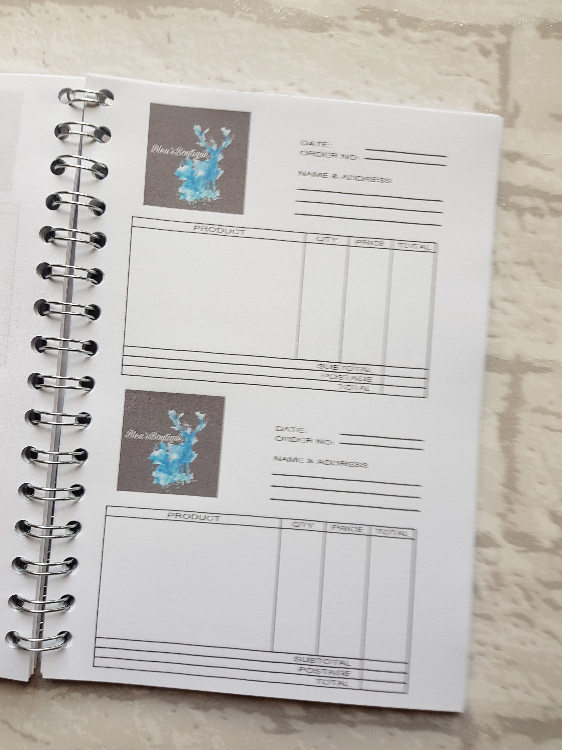 Order Book Spiral Bound Order Book Custom Order Book | Etsy