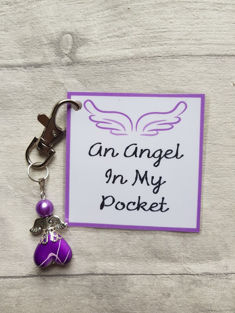 Angel in My Pocket Keyring - Angel Bag Charm - Angel in My Pocket ...