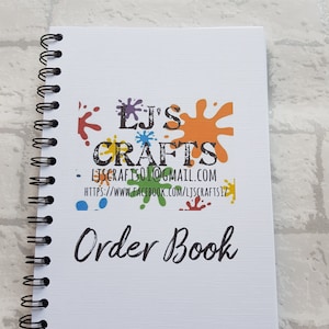 Order Book - Spiral Bound Order Book - Custom Order Book - Small ...