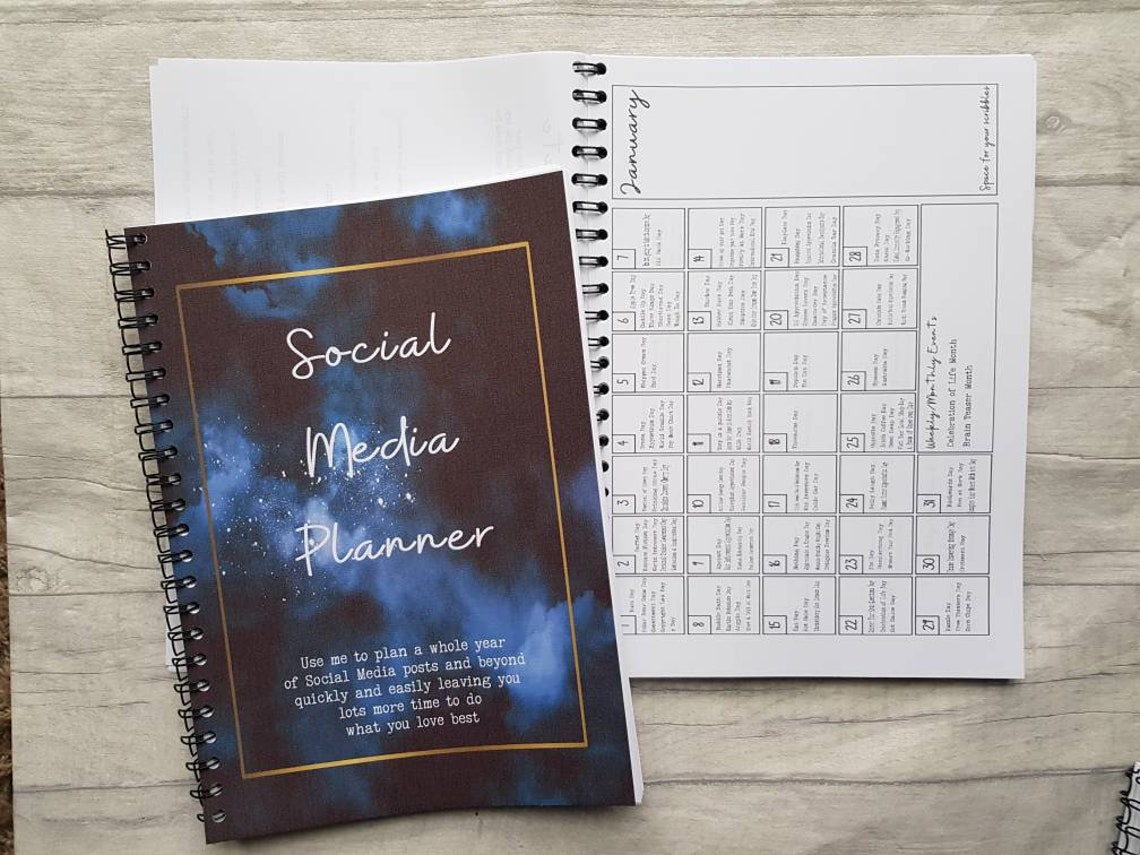 Social Media Post Ideas Planner Small Business Planner | Etsy