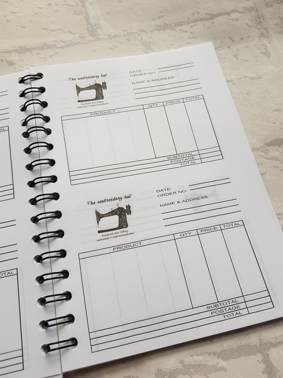 Order Book Spiral Bound Order Book Custom Order Book | Etsy