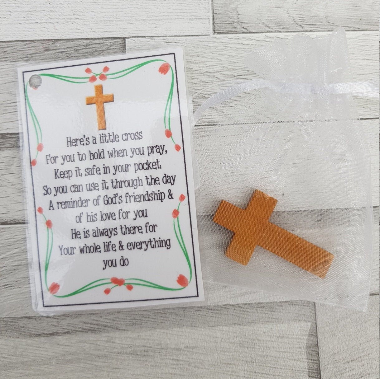 Cross In My Pocket Faith Cross Religious Gift God/Jesus | Etsy