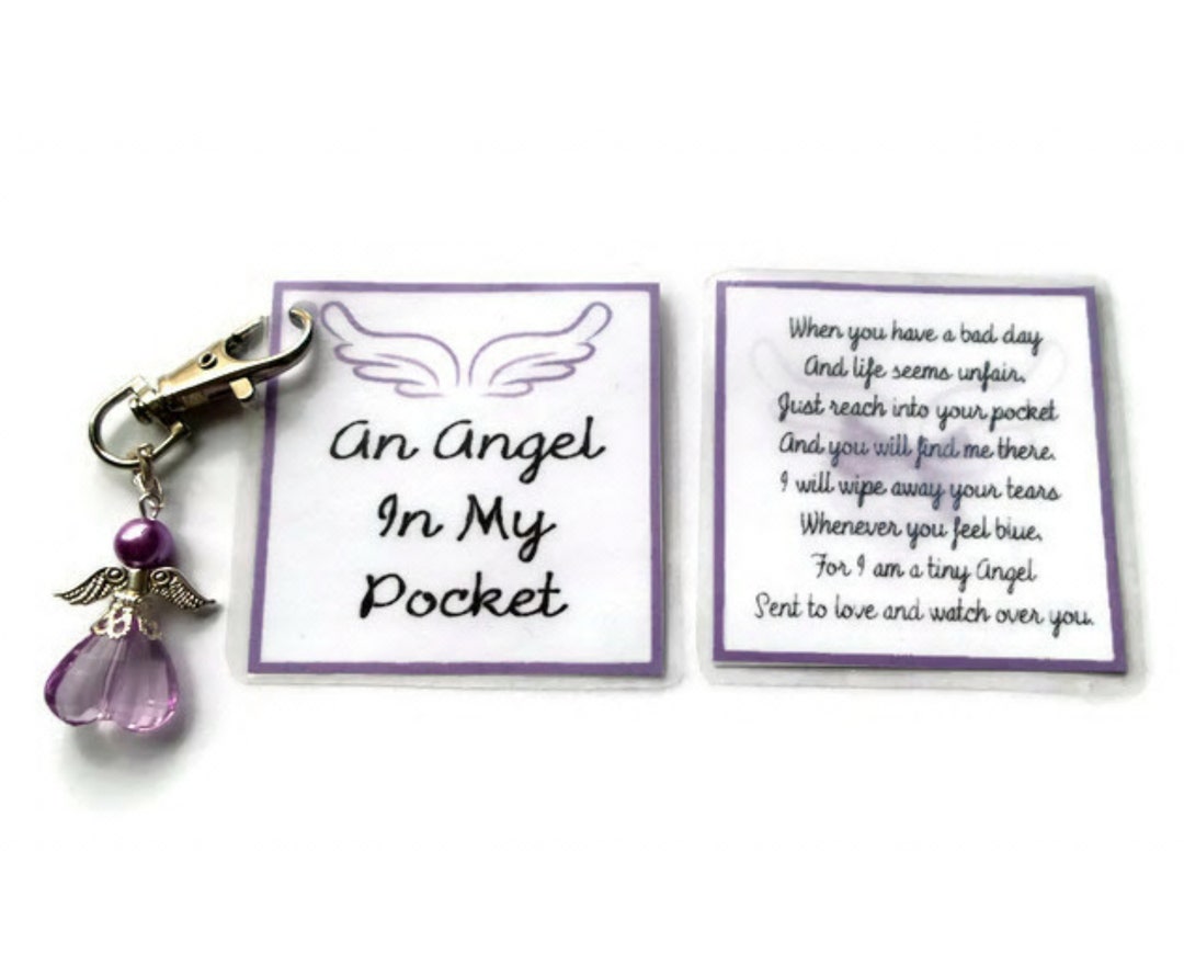 Angel in My Pocket Keyring - Angel Bag Charm - Angel in My Pocket ...
