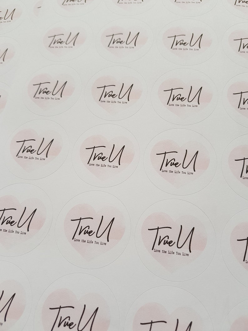 Logo Labels Logo Stickers Personalised Stickers Circle | Etsy