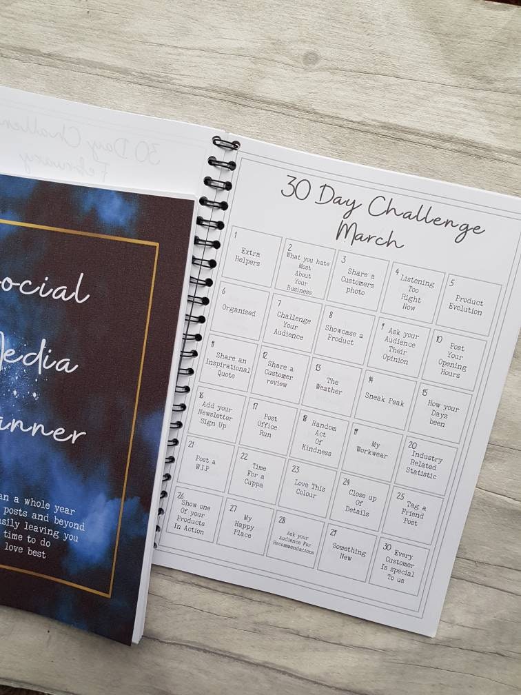 Social Media Post Ideas Planner Small Business Planner | Etsy